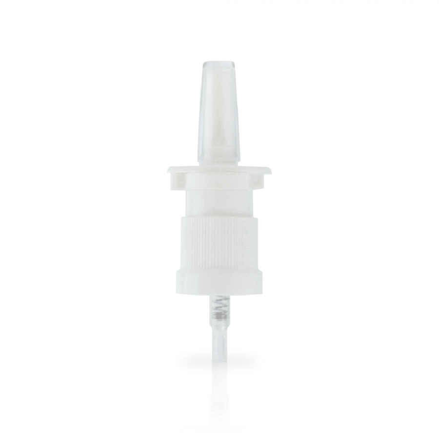 Nasal Pump Spray Applicator 18-410 Neck & Clear Overcap