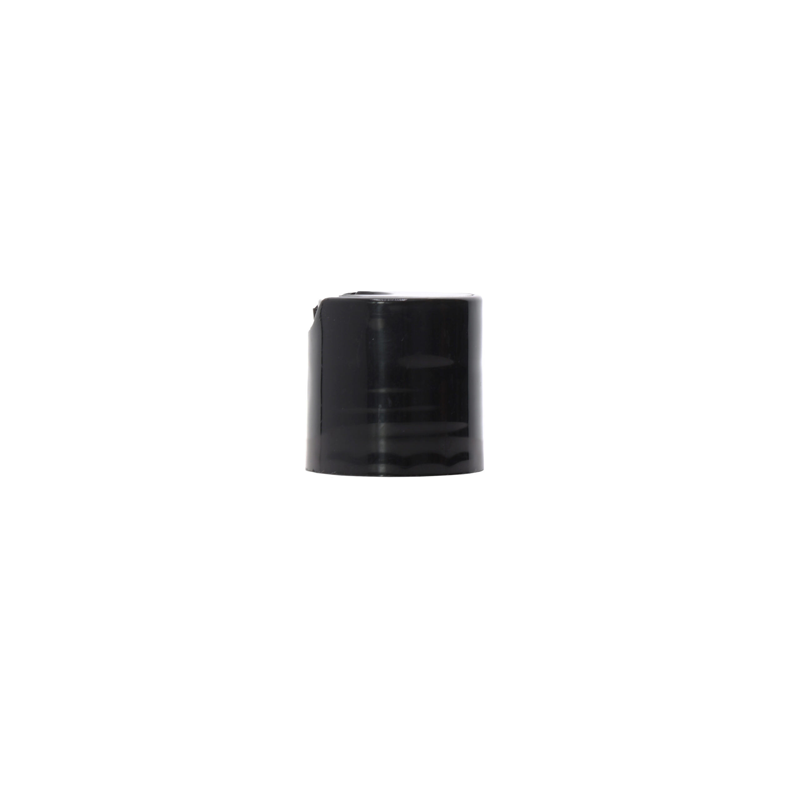 24-410 Black Smooth Disc Top Cap with Liner | FH Packaging