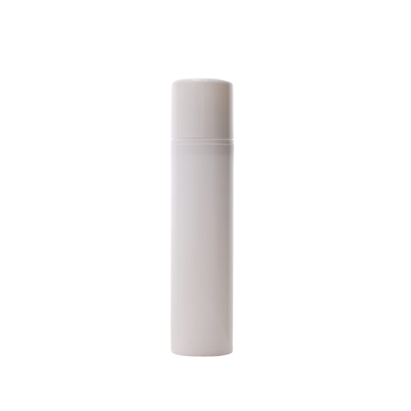 50 ml White PP Airless Bottle with Pump & Overcap | FH Packaging